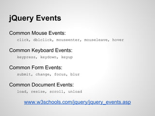 Jquery presentation | PDF