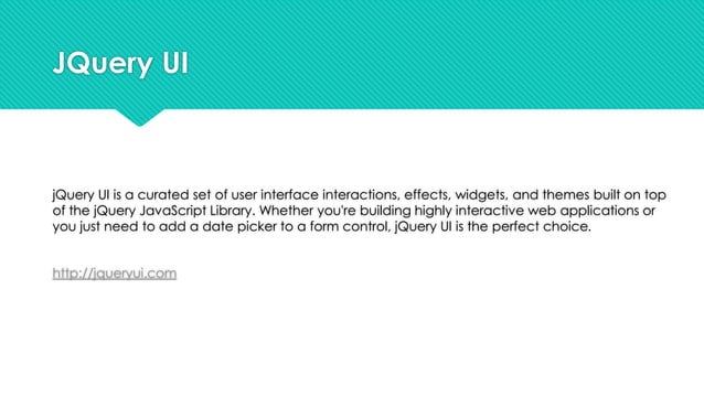 JQuery Overview | PPT