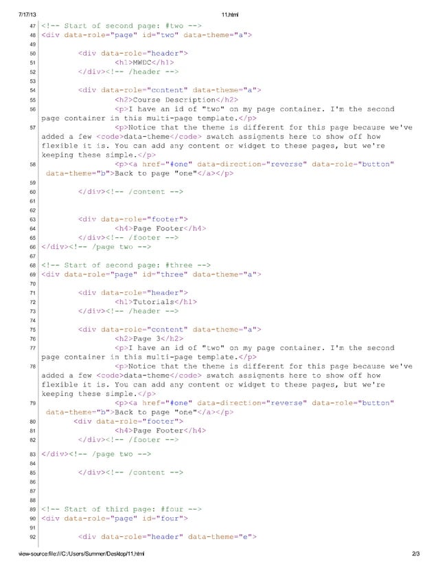 Jquery template 1 3 pages | PDF