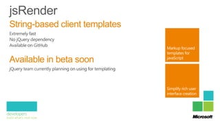 jQuery templates and data link | PPT