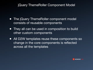 D2W Branding Using jQuery ThemeRoller | PDF