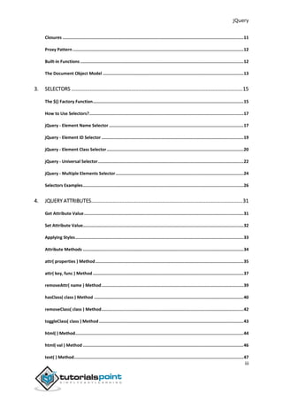 Jquery tutorial | PDF | Free Download