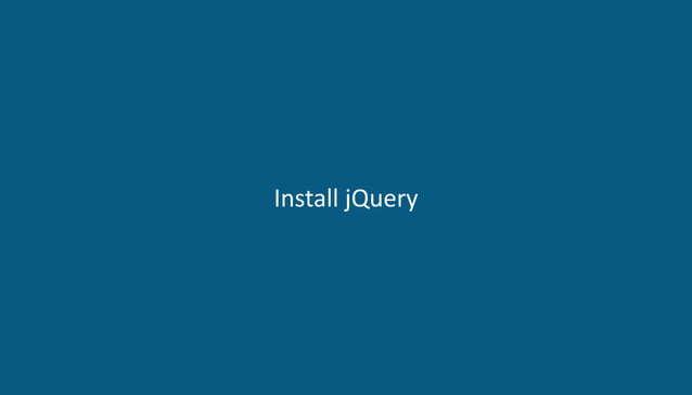 Jquery Tutorial For Beginners Developing User Interface Ui Using Jquery Edureka Ppt