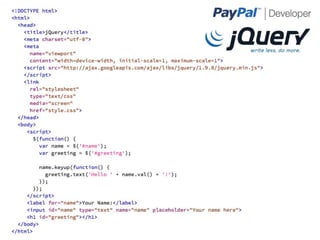 AngularJS vs jQuery | PPT