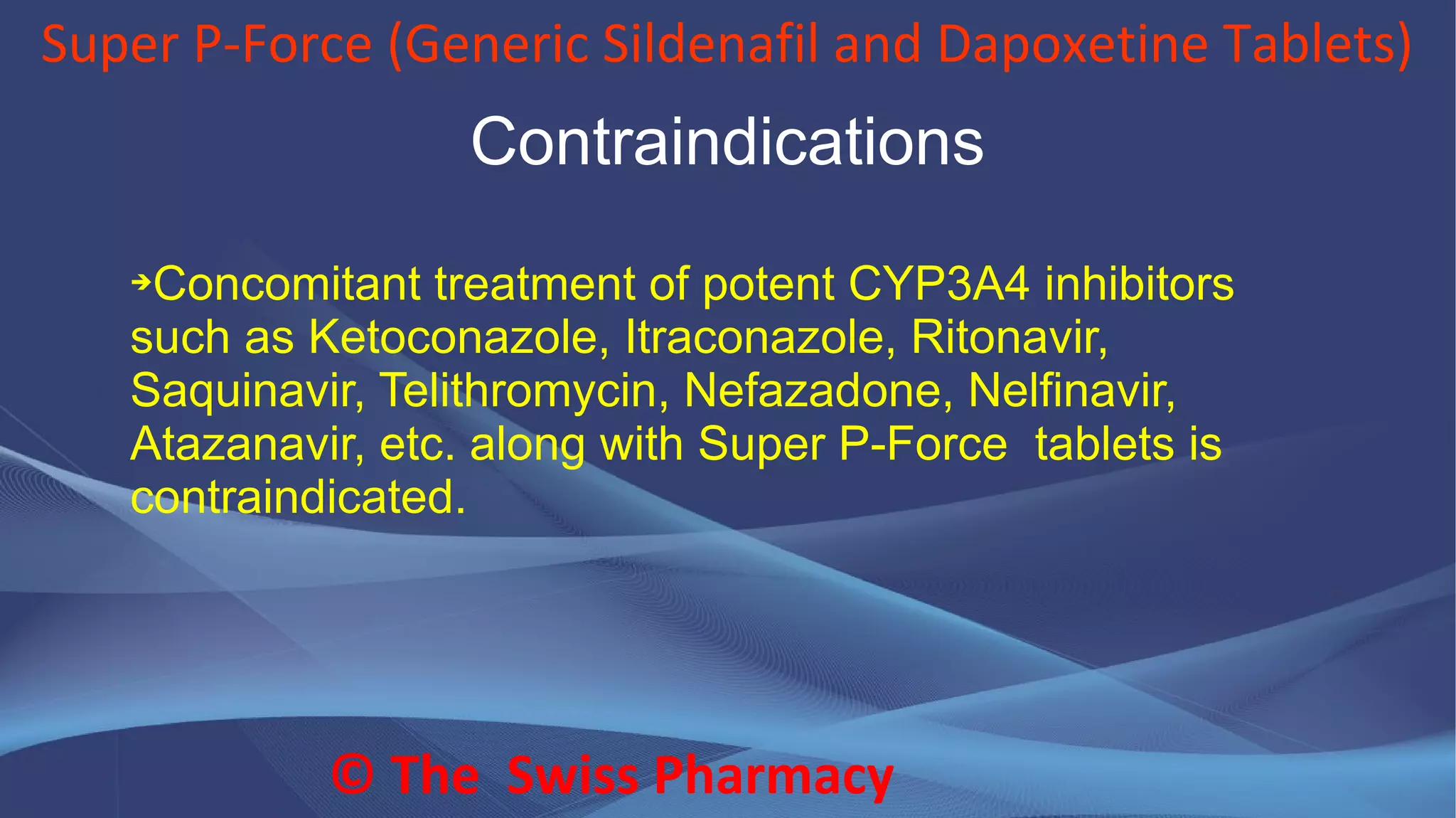 Super P-Force (Generic Sildenafil and Dapoxetine Tablets) | PDF