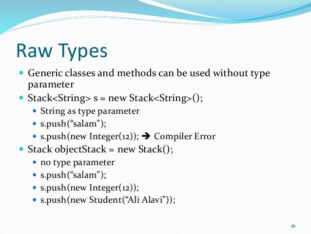 Java Generics 