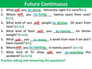 Jr. a1 unit 4 a future continuous_future perfect | PPSX