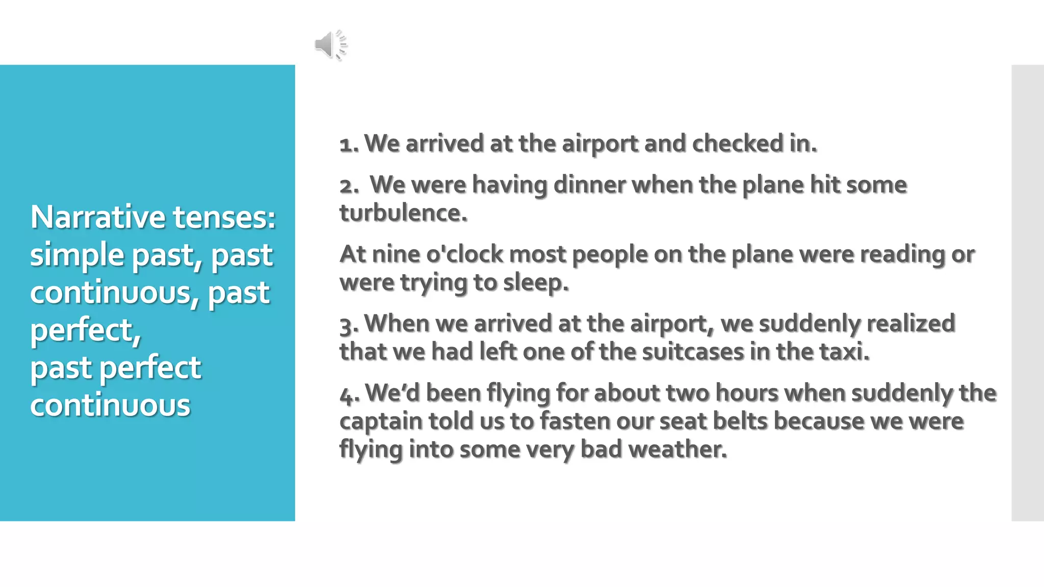 Jr. a1 unit 3 a grammar_narrative tenses | PPT