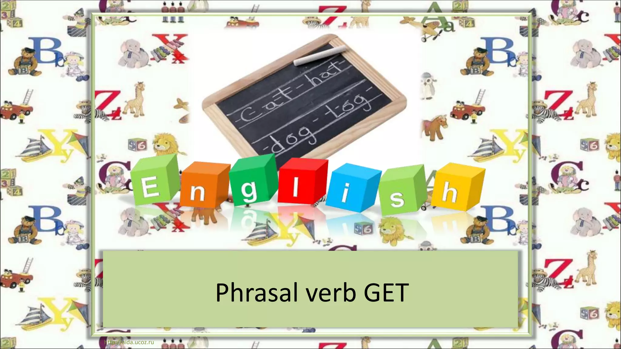 Jr. as1 unit 3 a vocabulary_phrases with get | PPSX