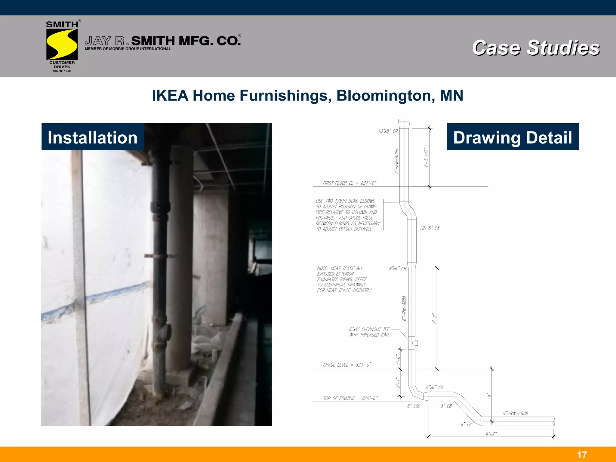 Jay R. Smith Mfg. Co. Full-bore Siphonic Roof Drains | PPT