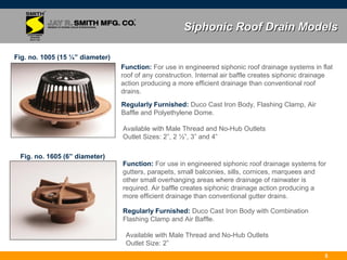 Jay R. Smith Mfg. Co. Full-bore Siphonic Roof Drains | PPT