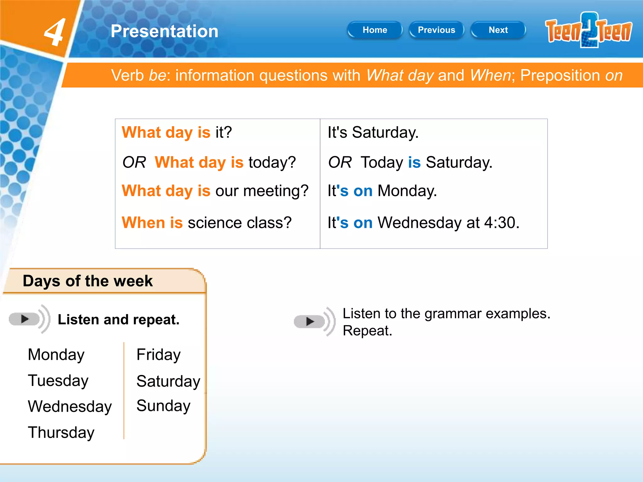 Jr 1 unit 4 grammar | PPT