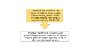 Optimizing cardiac amyloidosis assessment: utility of 1‑h and 3‑h 99mTc ...