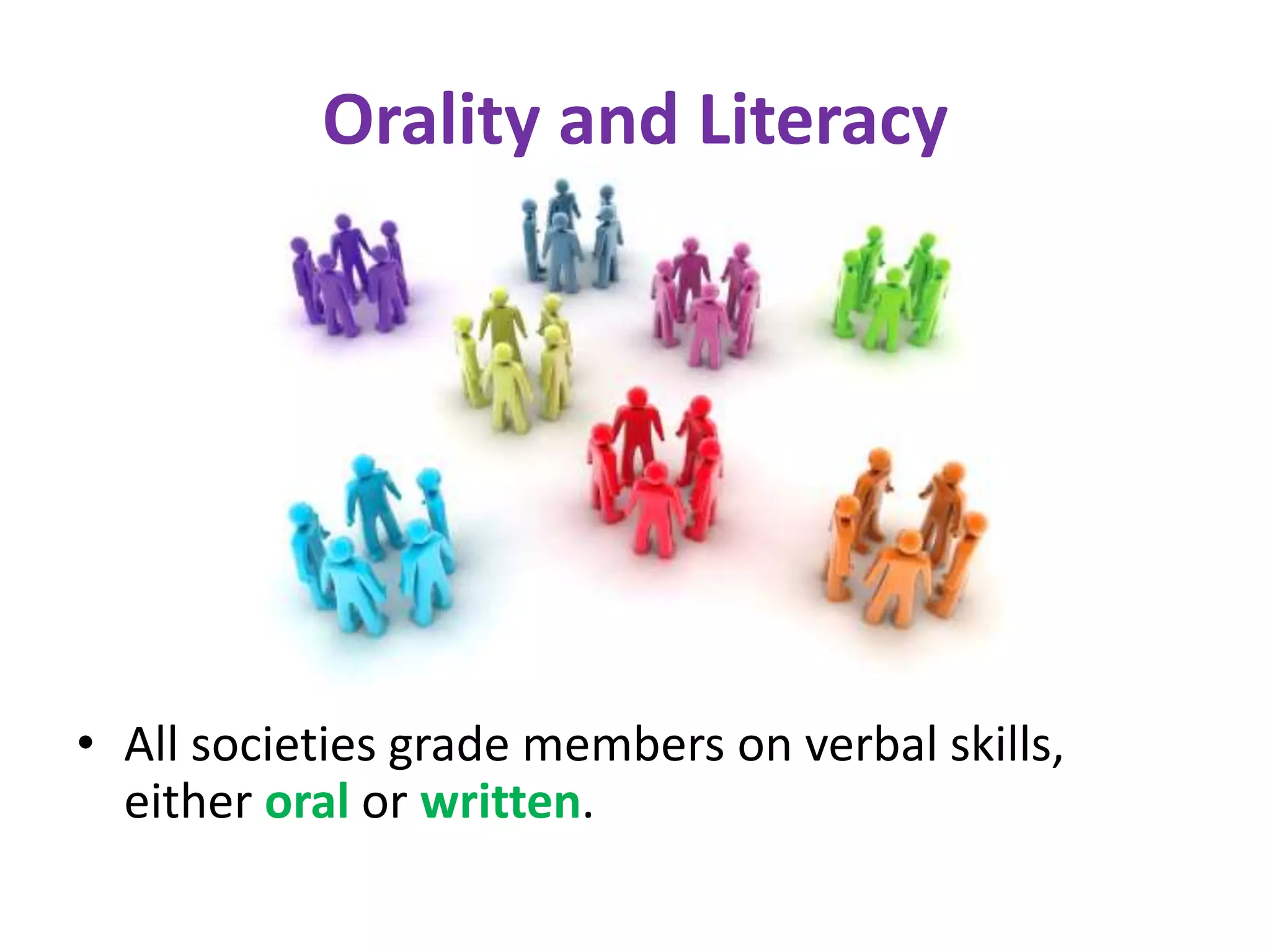 Cause and effect in orality and literacy | PPTX
