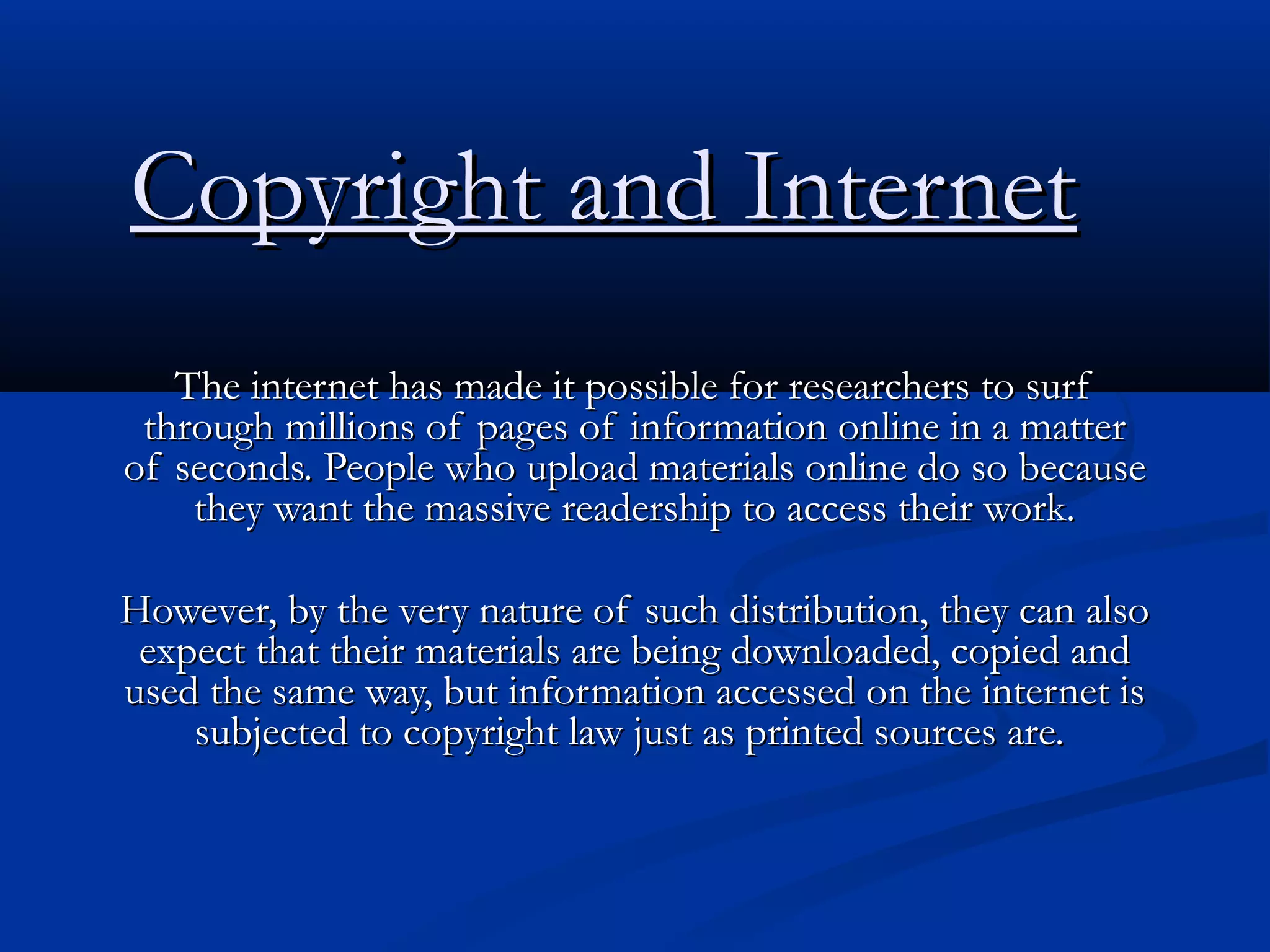 Introduction to Copyright | PPT