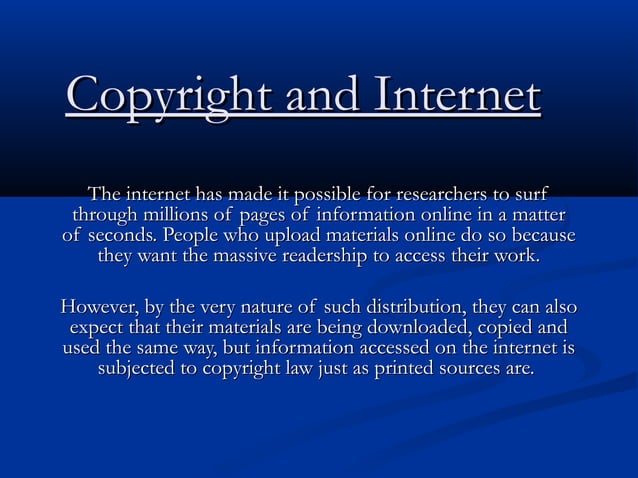 Introduction to Copyright | PPT