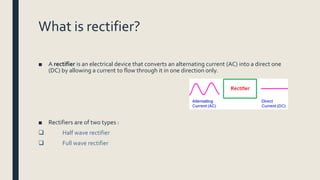 Presentation on Rectifier | PPTX