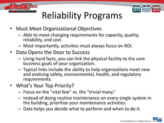 Maximo KPI Maintenance & Asset Reliability Support Workshop IMC 2013 ...