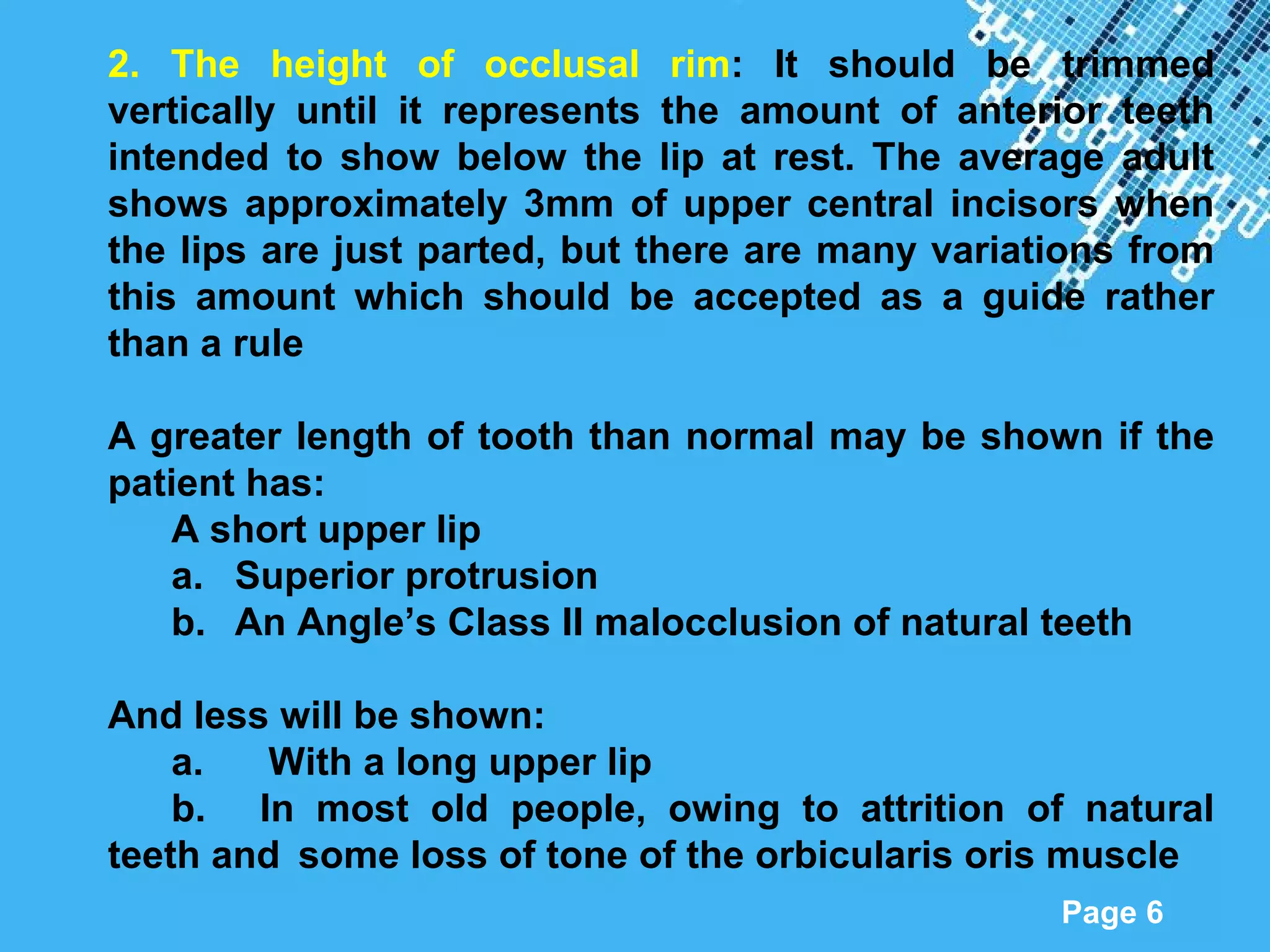 Jaw relation in complete dentures | PPT
