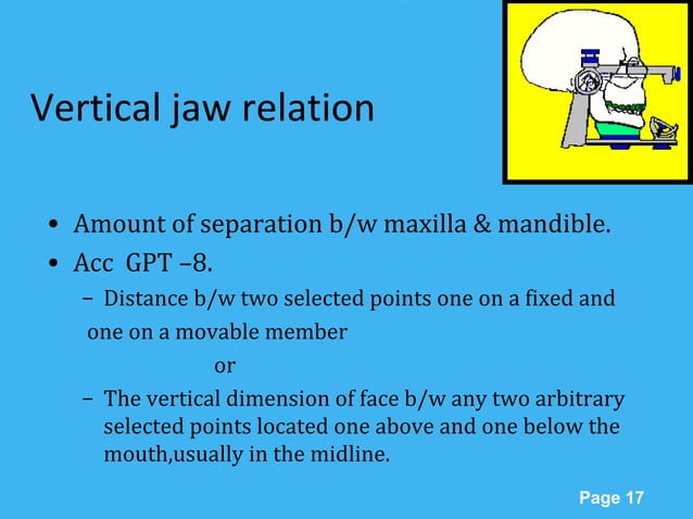 Jaw relation in complete dentures | PPT