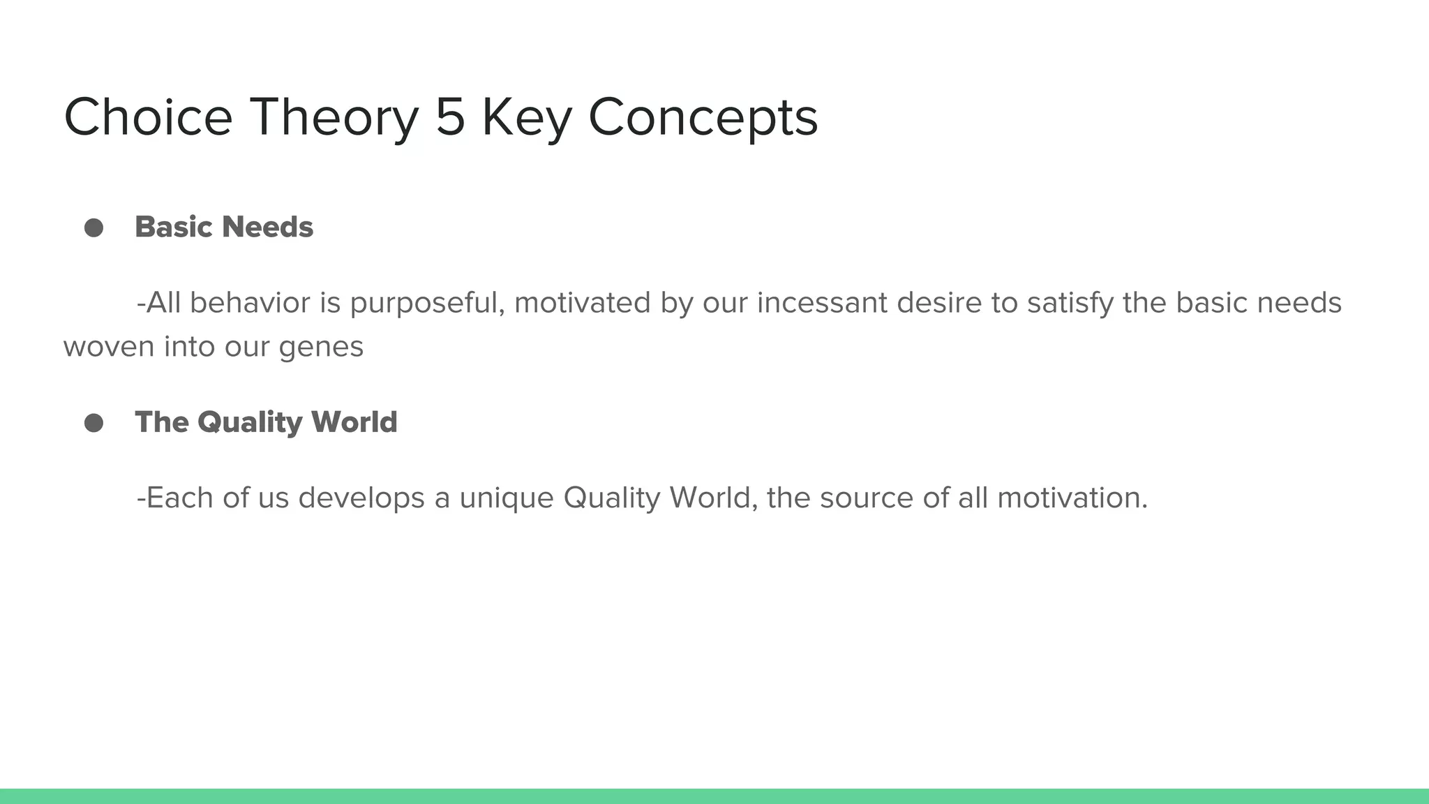 Choice theory | PPTX