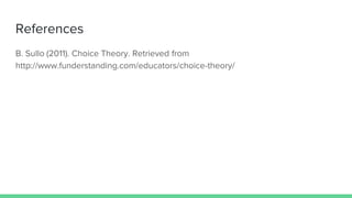 Choice theory | PPTX