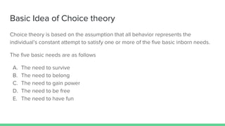 Choice theory | PPTX