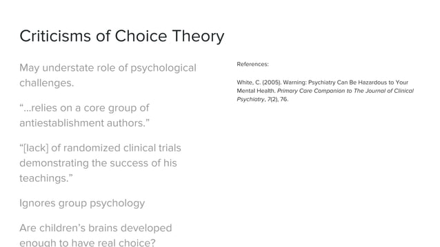 Choice theory | PPT
