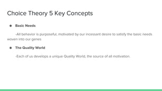 Choice theory | PPTX