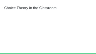 Choice theory | PPTX