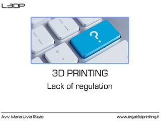 3D Printing ih healthcare: regulatory issues in the future of medicine ...