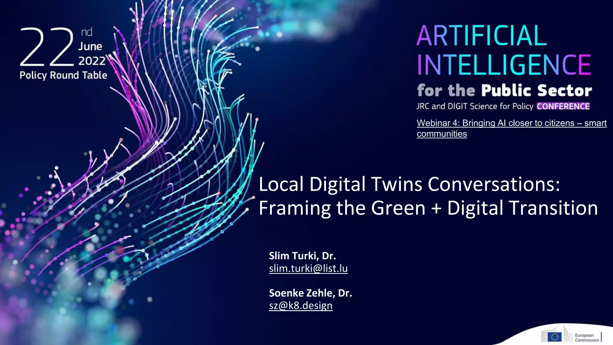 Local Digital Twins Conversations: Framing the Green + Digital ...
