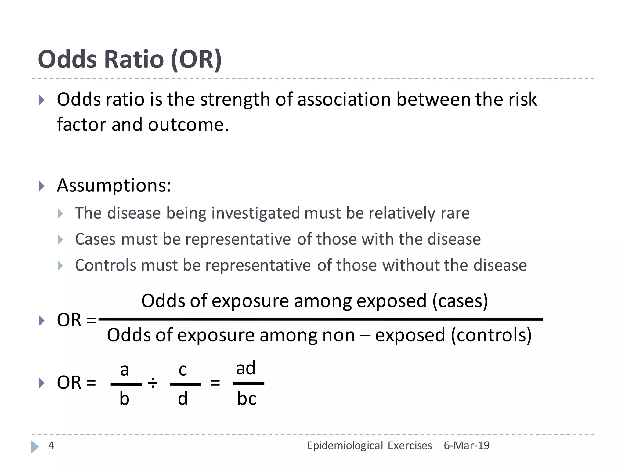 Epidemiological Exercises on case control studies | PDF
