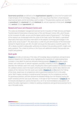 JRC Competences and governance practices for artificial intelligence in ...