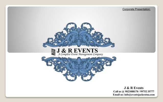 J&R Events Presentation | PPT