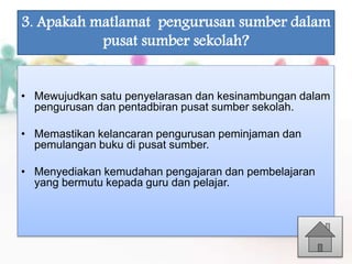 Pengurusan Sumber : Pusat Sumber | PPTX