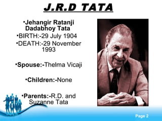 Jrd tata | PPT