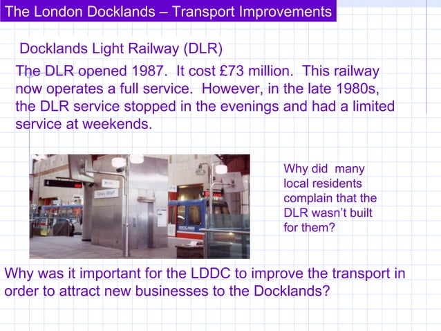 London Docklands redevelopment | PPT