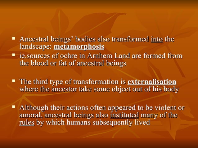Aboriginal Spirituality and the Land | PPT