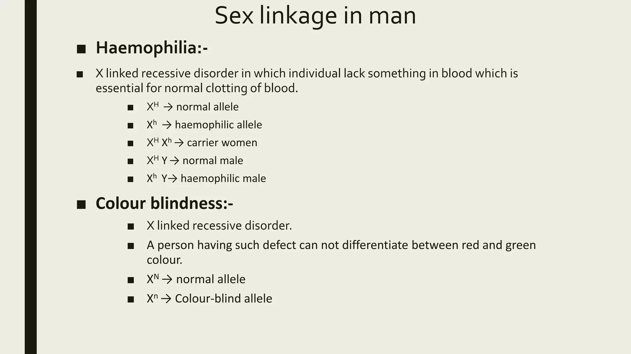 Sex determination sex linkage and multiple allels | PPTX