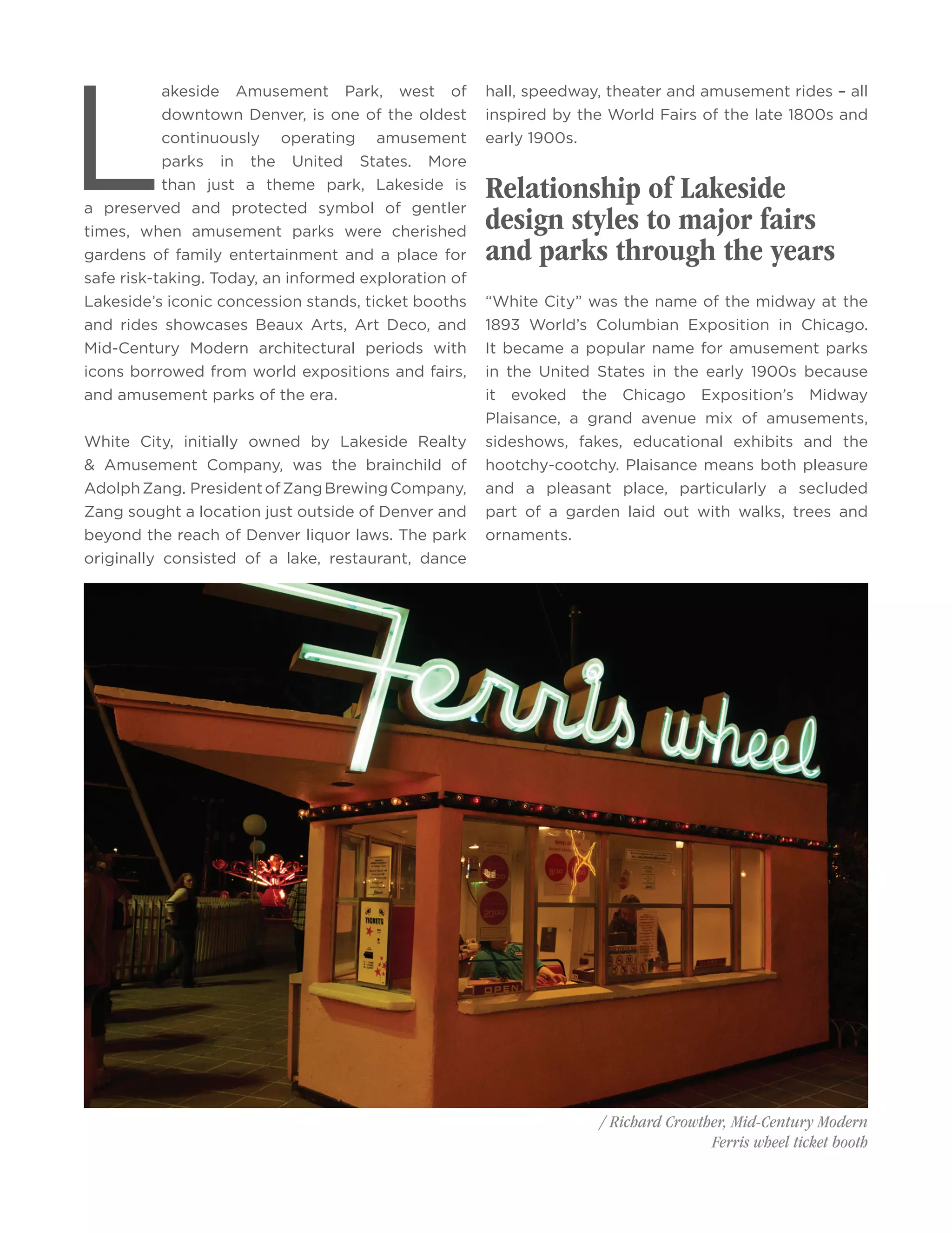 Lakeside Amusement Park - A fun ride through the history of expressive ...