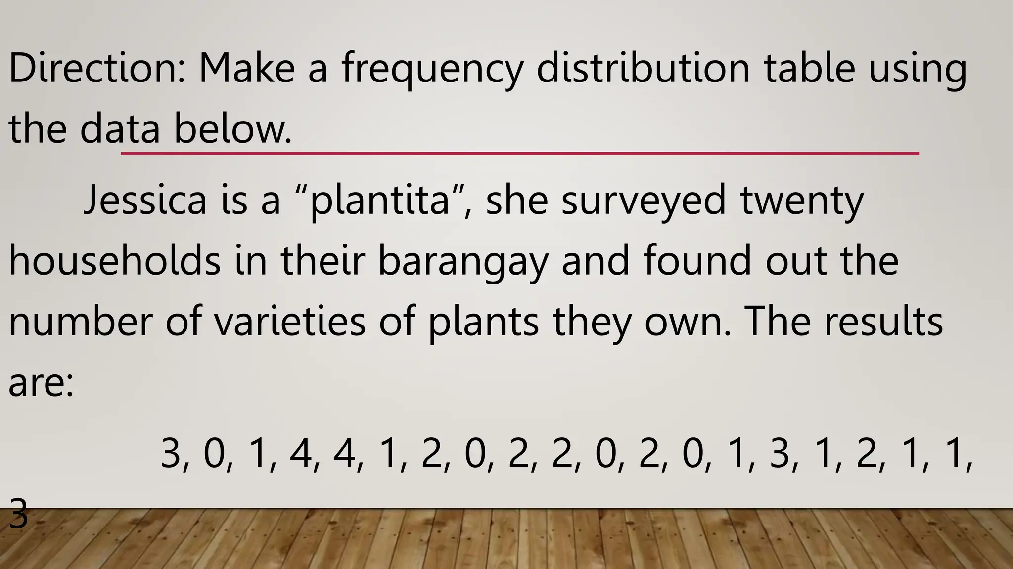 Jrhighppt.ppt about frequency distribution | PPTX