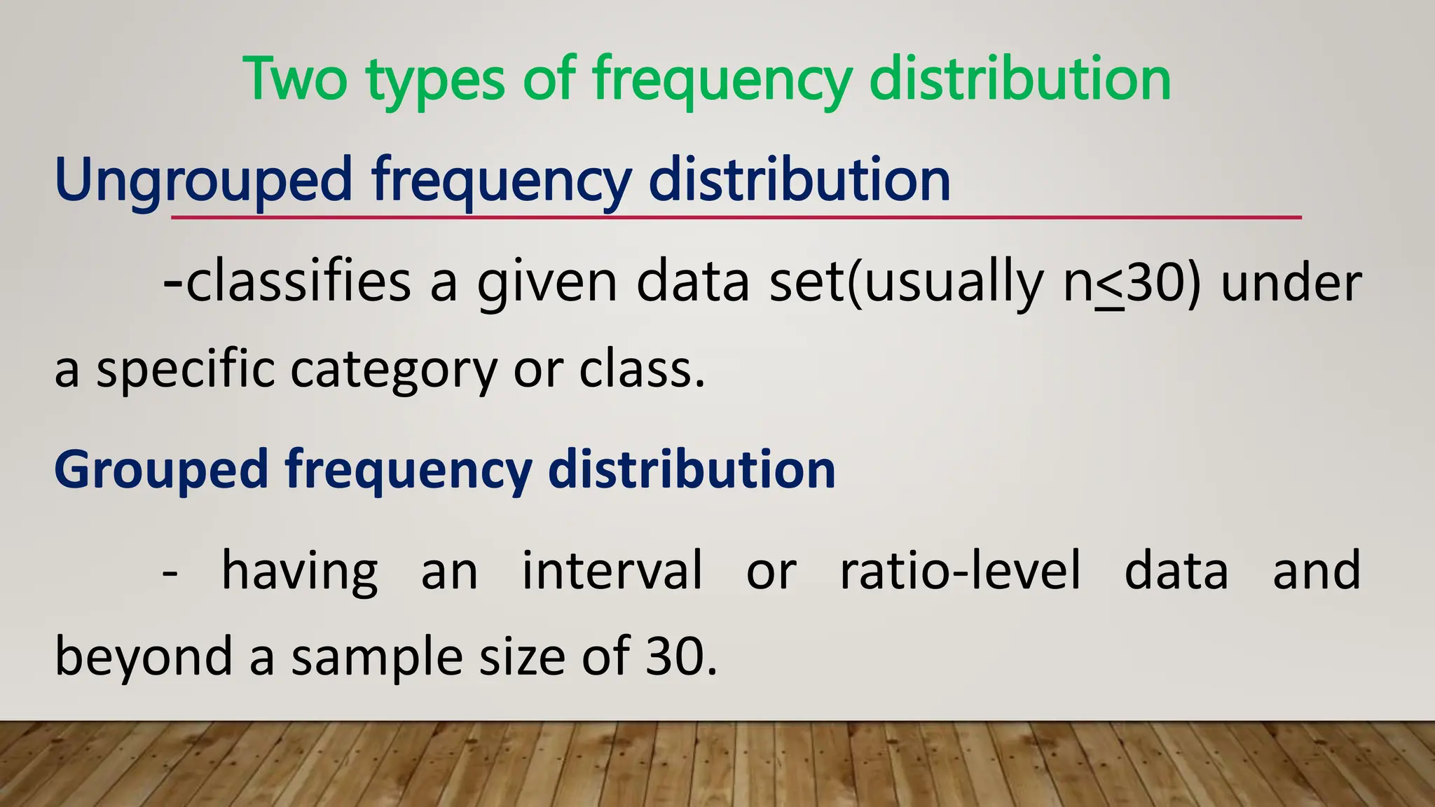 Jrhighppt.ppt about frequency distribution | PPTX