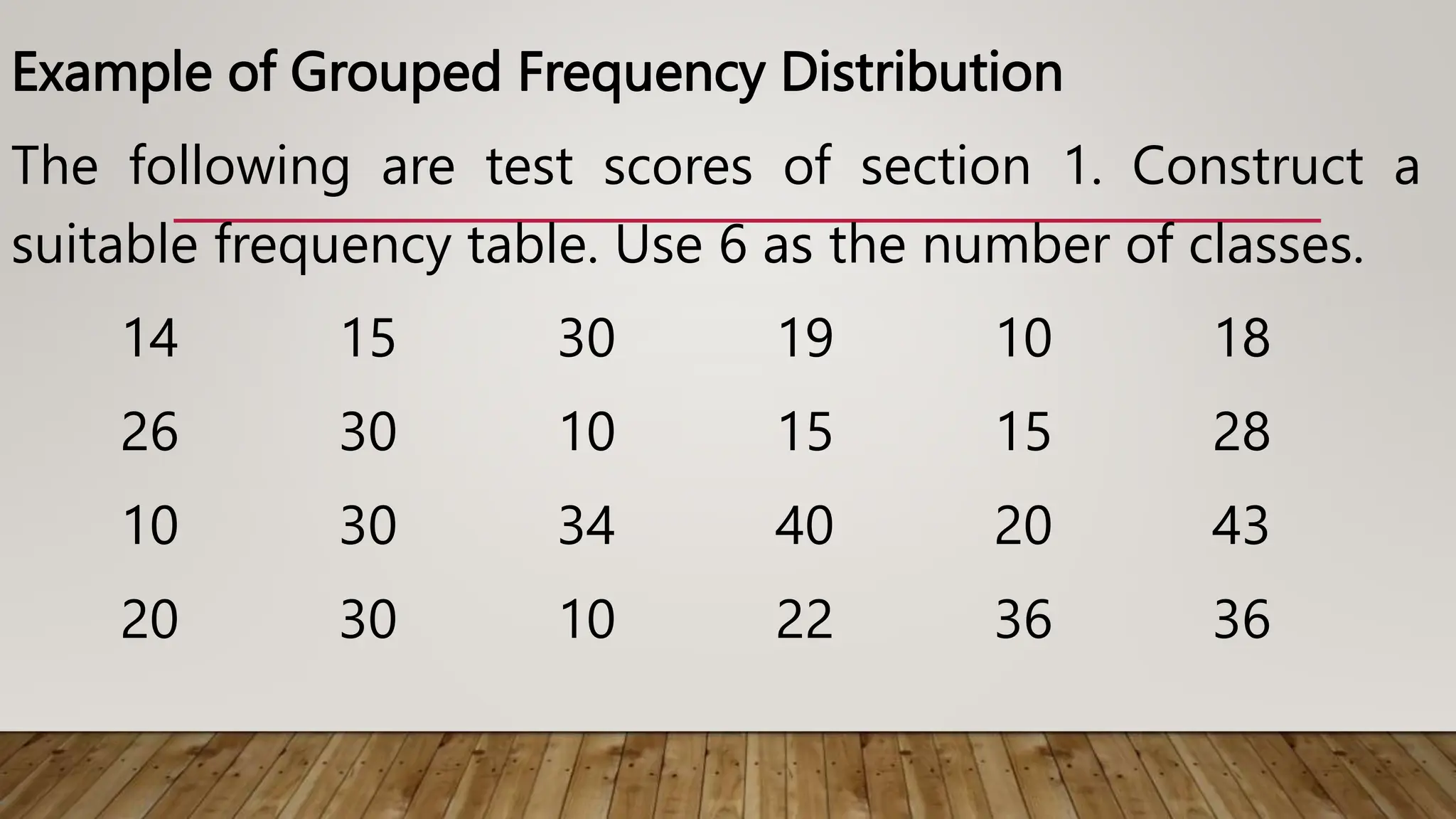 Jrhighppt.ppt about frequency distribution | PPTX