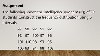 Jrhighppt.ppt about frequency distribution | PPTX