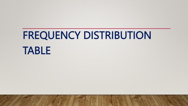 Jrhighppt.ppt about frequency distribution | PPTX | Science