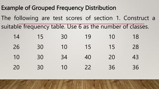 Jrhighppt.ppt about frequency distribution | PPTX | Science