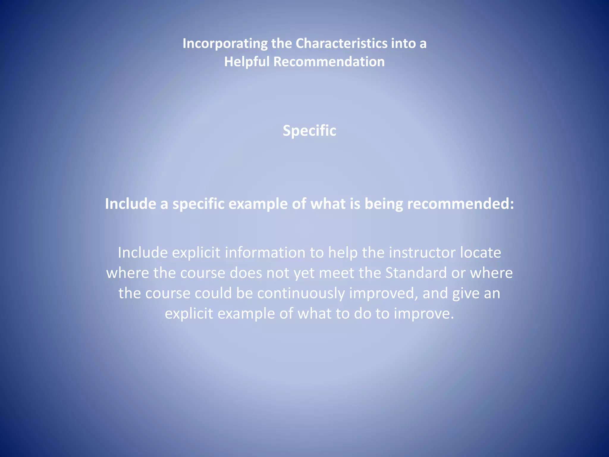 J richards writing helpful recommendations | PPTX | Educational Assessment | Education