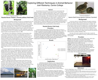 Exploring Different Techniques in Animal Behavior by Josh Rieskamp | PPT