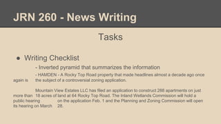 JRN 260 - Basics | PPT